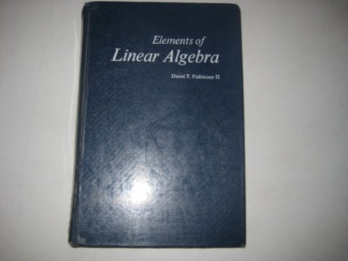 Buy Elements of Linear Algebra Book Online at Low Prices in India ...
