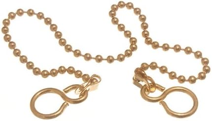 BASIN SINK BALL CHAIN POLISHED BRASS BALL TYPE FOR PLUG 300MM 12 INCH ...