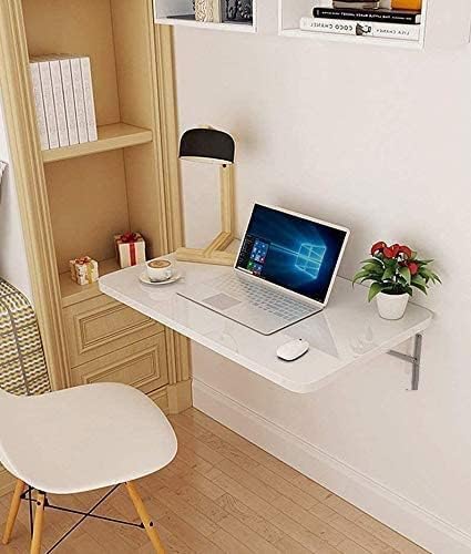 BEWROXIK Wall Mounted Floating Folding Table, Laptop Table, Dining ...