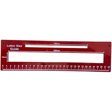 ASPIRE UK® Mail PPI Letter Size Guide Ruler Post Office Postal Price ...