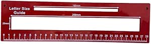 SEVEN4-UK Red Royal Mail PiP Size Guide Ruler – Letter & Large Letter ...