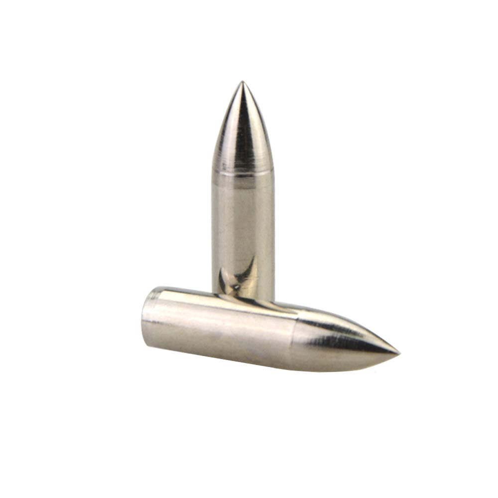 Stainless Steel Arrow Tips 24-Pack Archery Field Points - 8.5mm Bullet ...
