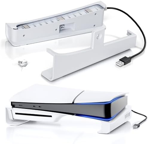 Amazon.com: Stand for PS5 Slim Console with 4-Port USB Hub, Horizontal ...