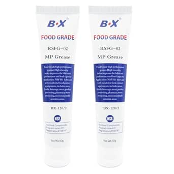BX Food Grade Grease 1.7 oz 2 Pack - Coffee Machine Lubricant Care and ...