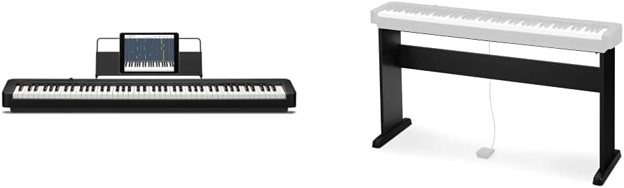 Casio CDP-S110BKC5 Fully Weighted Hammer Action Digital Piano & CS46 ...