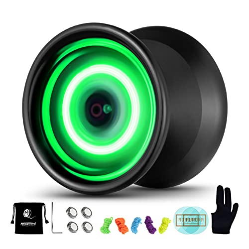 Light Up Yoyo with Extra Battery, MAGICYOYO Y02 Aurora Professional ...
