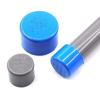 Amazon.com: 2pcs I.D 20 200mm PVC Pipe End Cap Connectors Garden Water ...