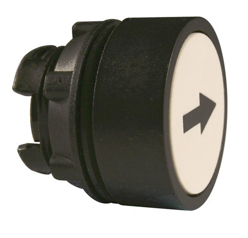 22mm Push Button Body, Thermoplastic, Momentary, Black, Flush, Blue ...