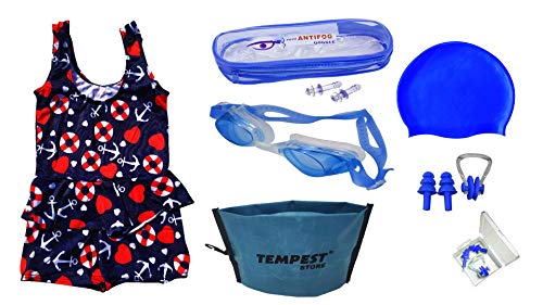 Buy TEMPEST Swimming Kit for Girls | Kids with 1 Swimming Costume ...