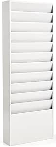 Amazon.com: Displays2go File Holder Wall Mount, 11 Tiers, Letter Size ...