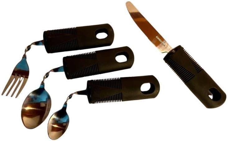 Amazon.com: Generic UniGrip Easy Grip Adaptive Utensils, 4-Piece Set ...