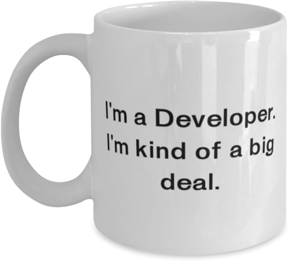 Amazon.com: Perfect Developer 11oz 15oz Mug, I'm a Developer. I'm kind ...