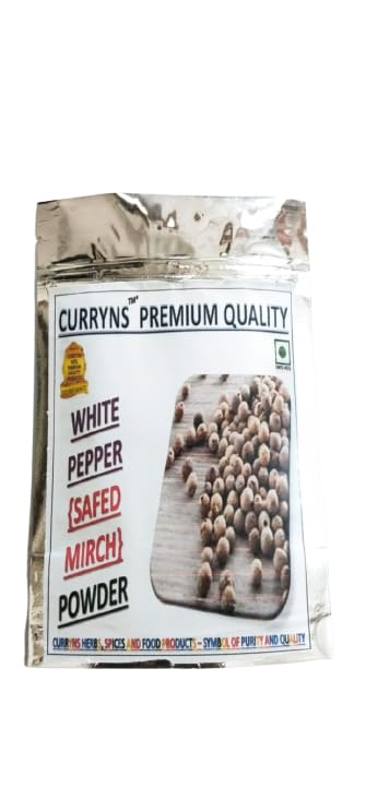 CURRYNS White Pepper Powder |Safed Mirch Powder | Finely Ground | No ...