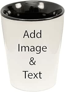 Amazon.com: Customized 1 1/2oz Sublimatable Ceramic Shot Glass Mugs ...