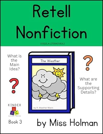 Amazon.com: Retell Nonfiction (Kinder Support Series Book 4) eBook ...