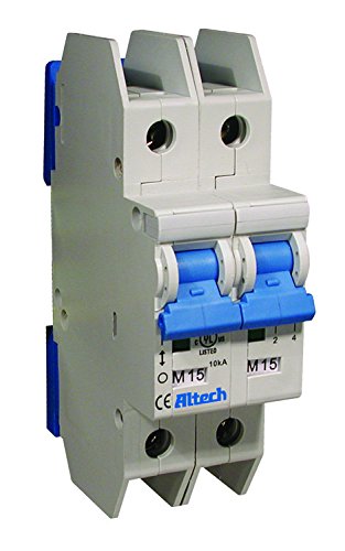 Circuit Breaker, Altech, Two Pole, D Curve, 4A, UL489 Listed, DC ...