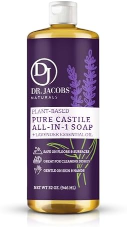 Amazon.com: Dr. Jacobs Naturals Peppermint Castile Soap All-Purpose ...