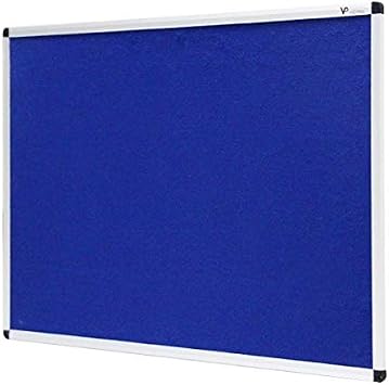 Viz-Pro Blue Felt Board Pin Noticeboard 1200X900mm : Amazon.co.uk ...