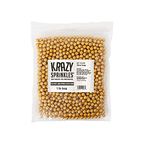 Amazon.com: Krazy Sprinkles - Edible Bead Sprinkles (1LB, 1x Bag) For ...