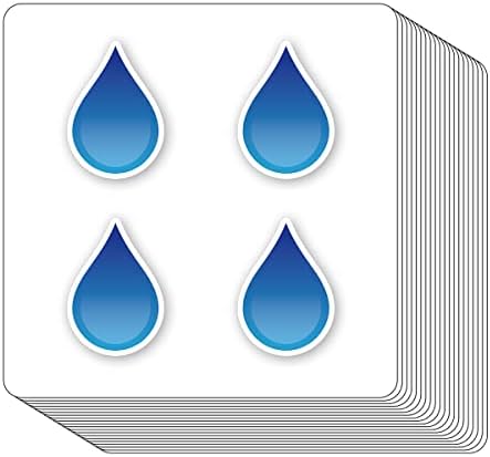 Amazon.com: Water Droplet Stickers 1in for Scrapbooking, Arts, Craft ...