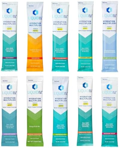 Amazon.com: Liquid IV Hydration Multiplier Variety Pack Electrolyte ...