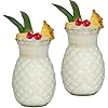 Amazon.com: Prefdo Tiki Pineapple Glasses Set of 2, Tropical Cocktail ...