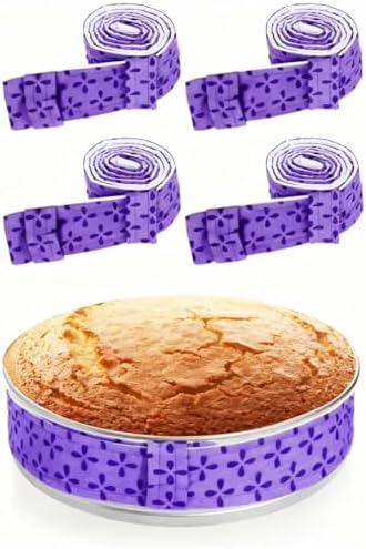 4-Piece Cotton Cake Strips, Premium Absorbent Baking Bands for ...