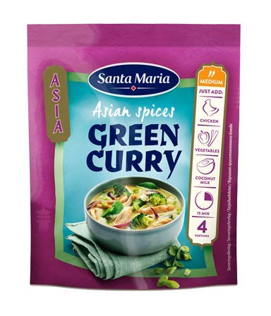 Amazon.com : Santa Maria Green Curry Seasoning Spice Mix - Seasoning ...
