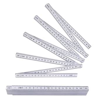 2Pcs 2 Meter Foldable Ruler Engineering Measurement Device For Home ...