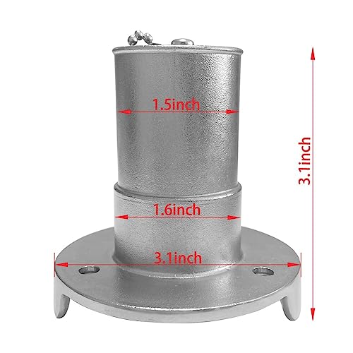 Boat Filler Cap, Asudaro Deck Filler 316 Stainless Steel Marine Fuel ...