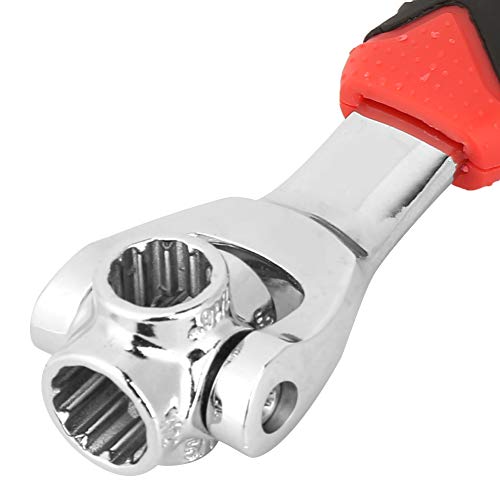 Socket Wrench 8 in 1 Multi-Functional 360 Degree Casing Socket Ratchet ...
