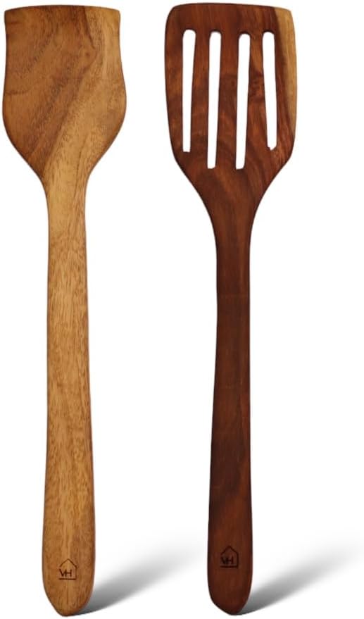 Buy The Indus Valley Wooden Flip/Spatula/Ladle for Cooking Dosa/Roti ...