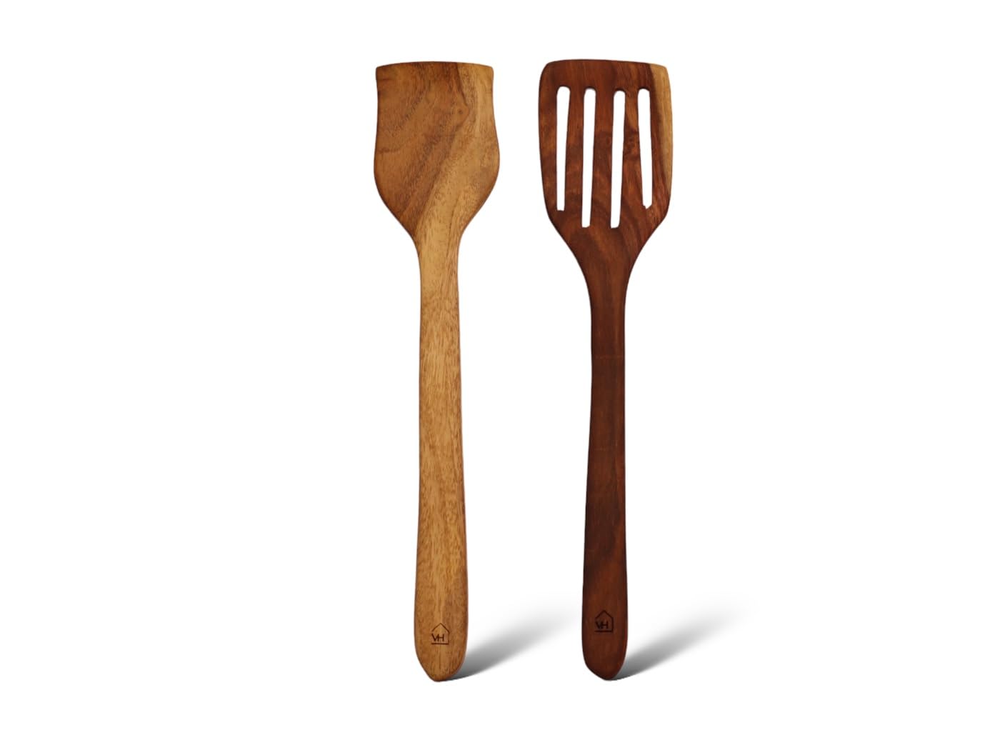 Buy Vesta Homes Neem Wood Spoon, Compact Flip, Spatula/Ladle For ...