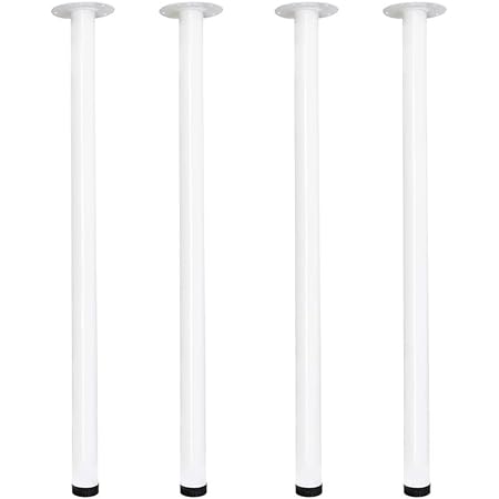Amazon.com: QLLY 28 inch Adjustable Tall Metal Desk Legs, Office Table ...
