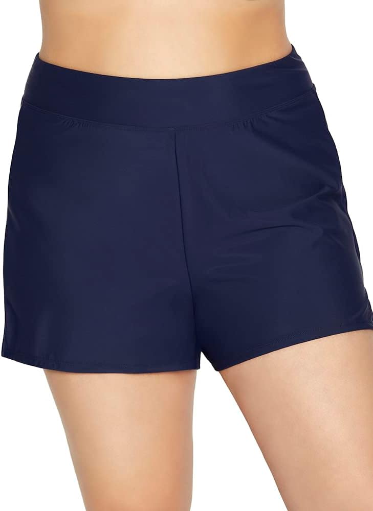 Penbrooke Shape Solver Women's Swimwear Solid Swim Short Swim Bottom ...