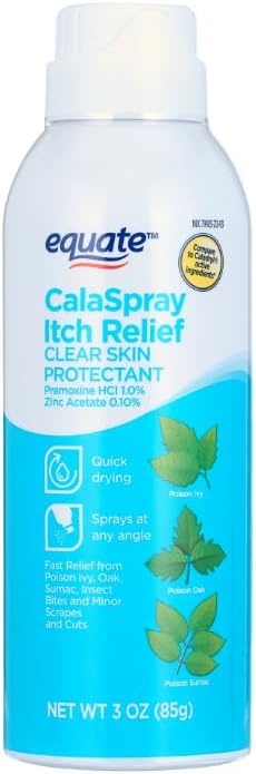 Amazon.com: Equate Calamine Spray/CalaSpray Itch Relief - 3 oz, Clear ...
