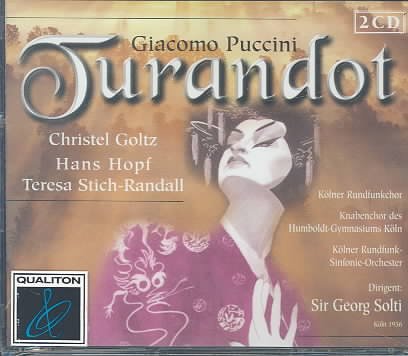 Puccini, Sir George Solti, Christel Goltz, Karl Schiebener, Wilhelm ...