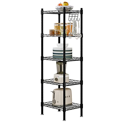 Snapklik.com : AZERPIAN 5 Wire Shelving Small Metal Storage Rack ...