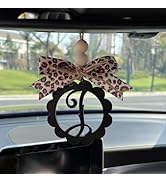 Amazon.com: NMOHYDEU Cute Rear View Mirror Accessories Black Cow Print ...