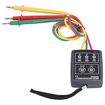 Phase Sequence Meter, Industrial 3 Phase Rotation Tester Phase Rotation ...