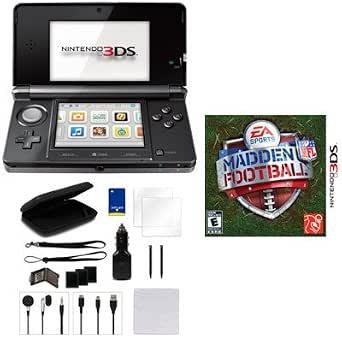 Amazon.com: Nintendo 3DS Madden NFL Football Bundle - Black : Video Games