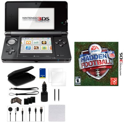 Amazon.com: Nintendo 3DS Madden NFL Football Bundle - Black : Video Games