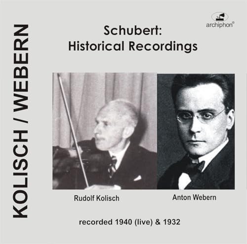 Play Franz Schubert: Historical Recordings (1932, 1940) by Anton Webern ...