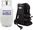 Amazon.com: Flame King 10LB Steel Propane Tank Cylinder with Type 1 ...