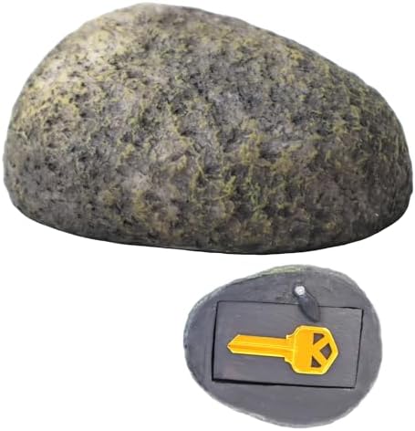 Hualayou Hide a Key Outside Rock Decorative Key Hiders Holder Lockbox ...