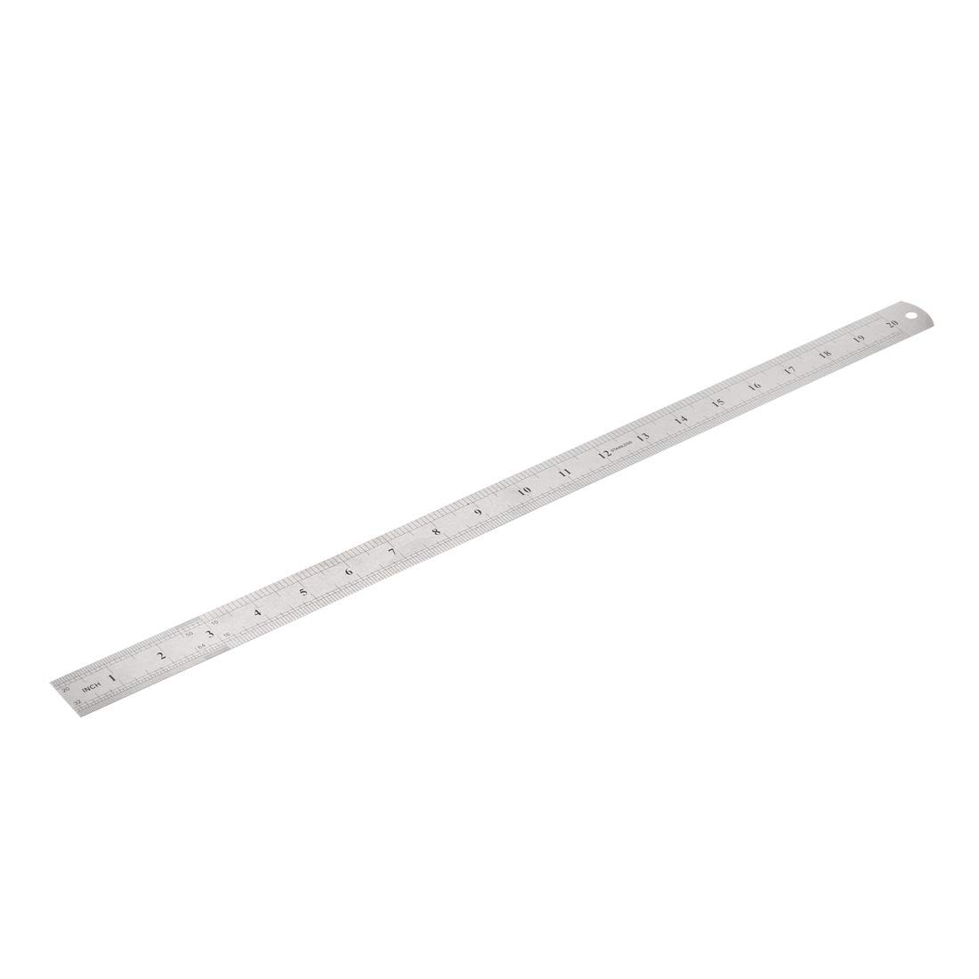 uxcell Straight Ruler 500mm 20 Inch Metric Stainless Steel Measuring ...