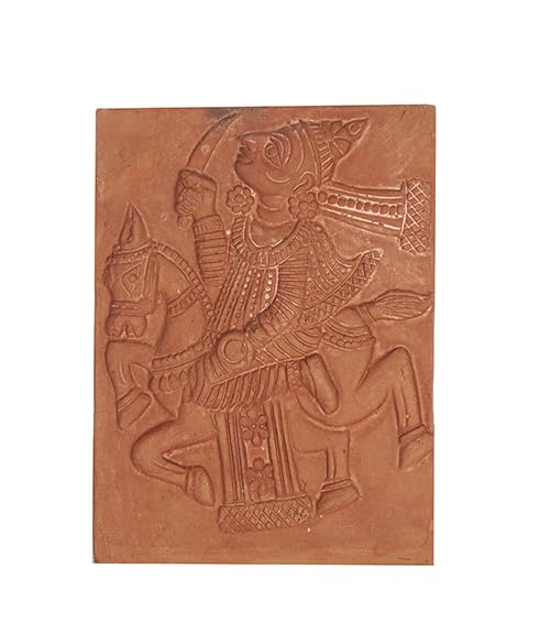 Terracotta Dasavatar Wall Tiles 6"/8" (Set of 10) : Amazon.in: Home ...