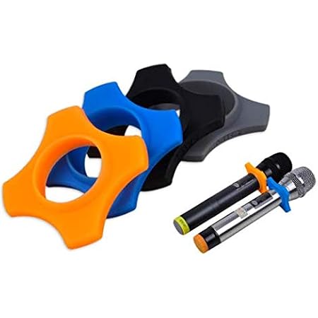 Amazon.com: DNHCLL 4 PCS Rubber Microphone Anti-roll, Anti-fall And ...