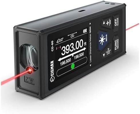 CIGMAN Dual Laser Measuring Tool, 393ft/120M Bilateral Laser ...
