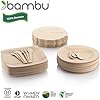 Amazon.com : Bambu Pack of 8 - 9 Inch Disposable Bamboo Plates Round ...